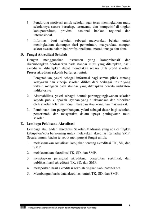 Mempersiapkan akreditasi | PDF