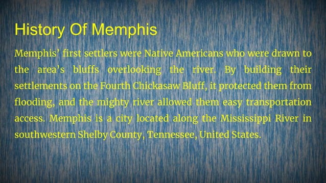 Memphis city ppt | PPT