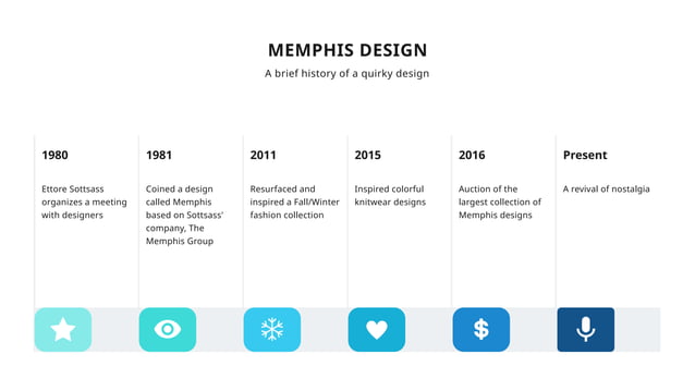 Memphis Design Slides Powerpoint For Guests | PPT