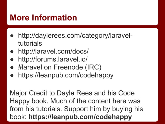 Memphis php 01 22-13 - laravel basics | PPT