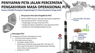 Energy roadmap to net-zero transmissions: MEMR, Indonesia | PDF