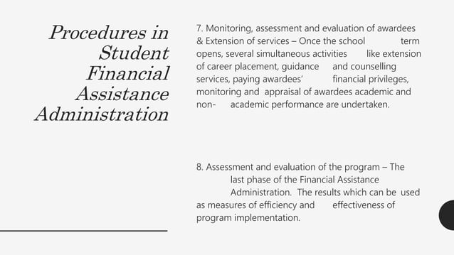 student financial assistance administration | PPT