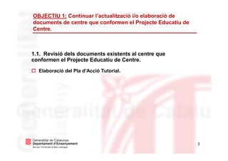 Memòria general de centre | PDF