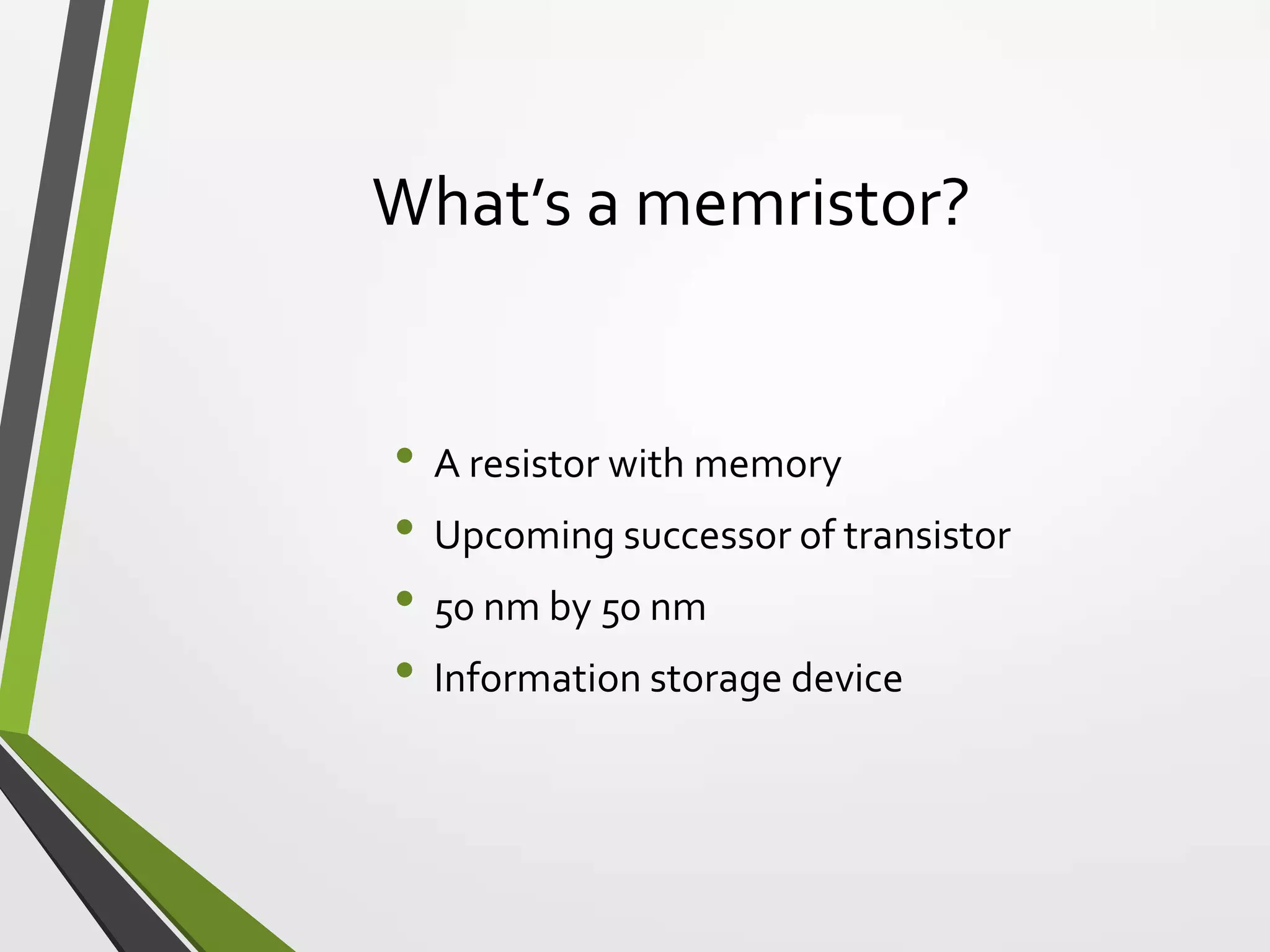 Memristor | PPTX