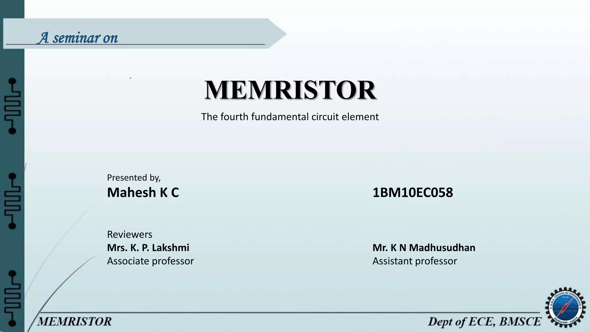 Memristor | PPTX