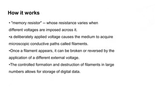 Challenges of emerging memory memristor. | PPTX | Data Storage and ...