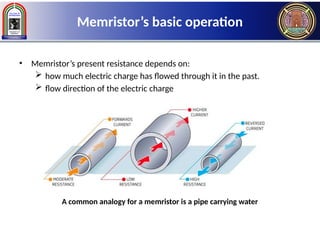 Memristor’s present resistance electric charge | PPTX