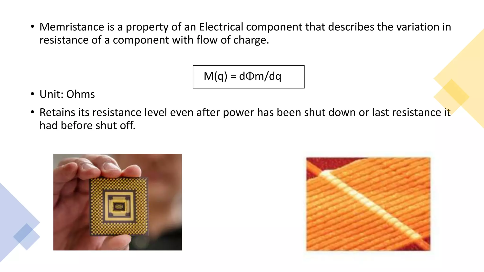 Memristor | PPTX | Physics | Science