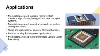 Memristor | PPTX | Physics | Science