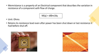 Memristor | PPTX | Physics | Science