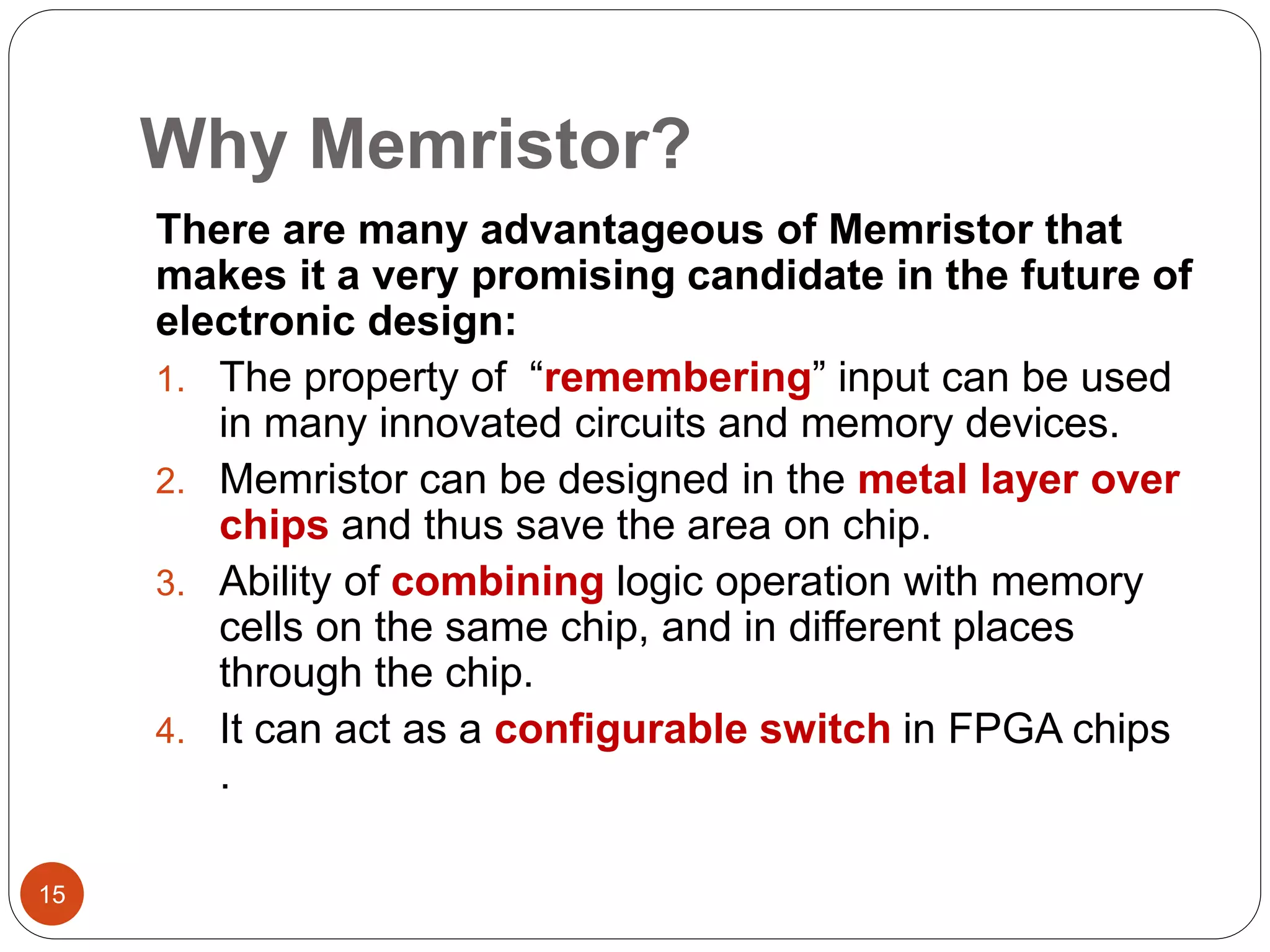 Memristor overview | PDF