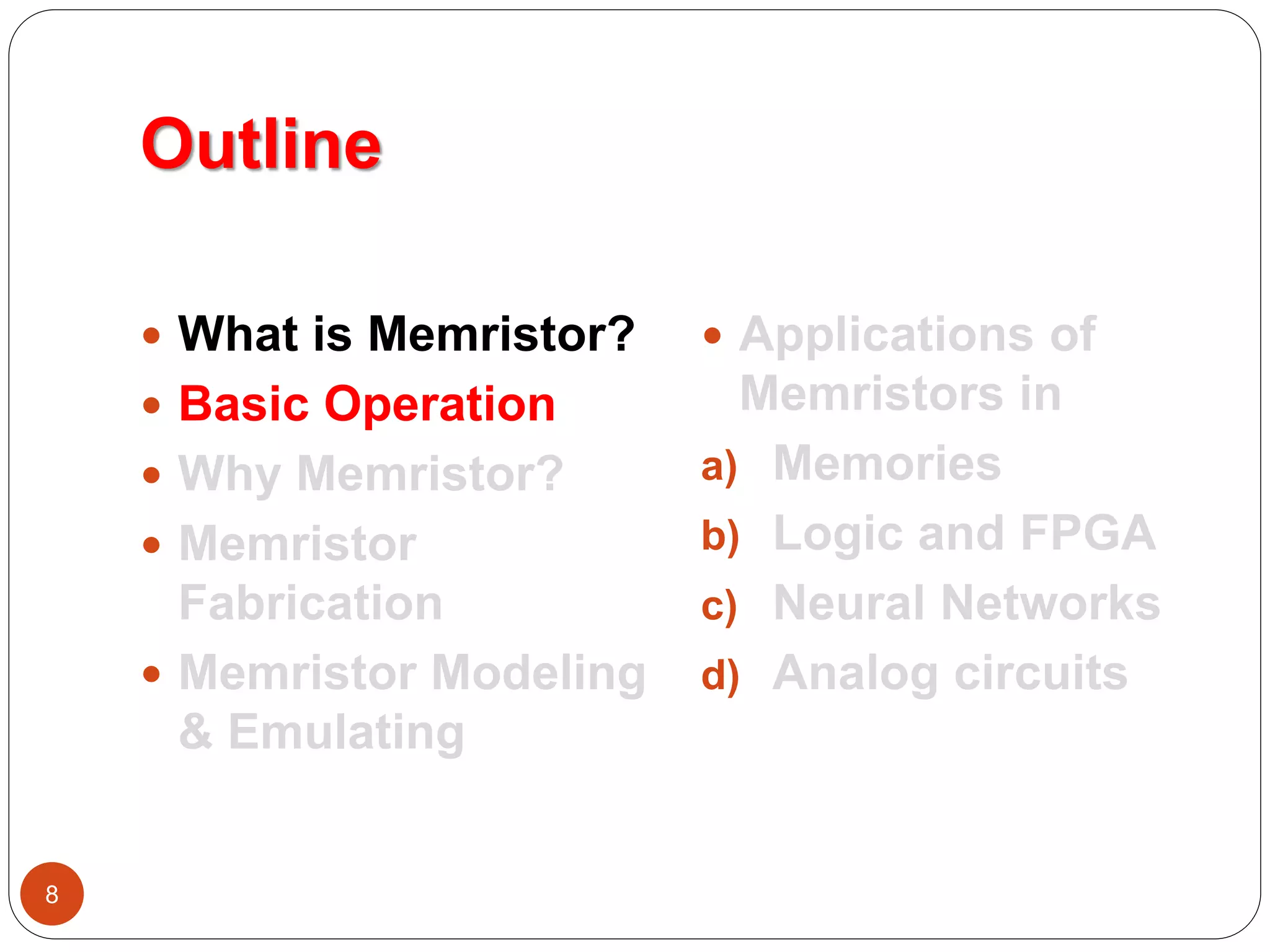 Memristor overview | PDF