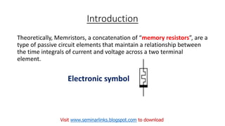 Memristors | PDF