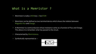 Memristors | PPTX