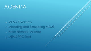 Introduction to MEMS and MEMS PRO | PPTX
