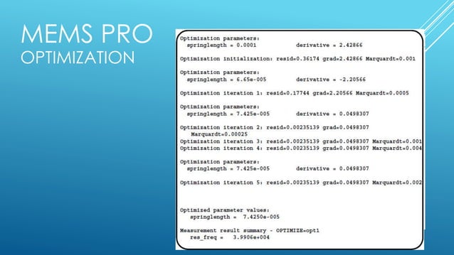 Introduction to MEMS and MEMS PRO | PPT