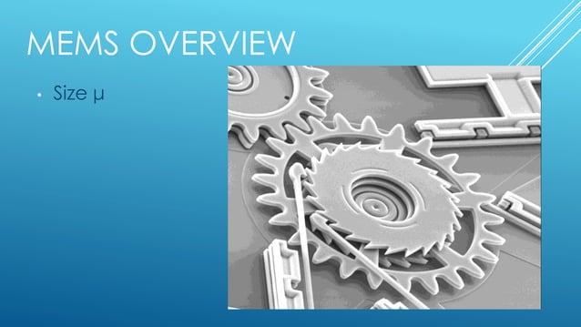 Introduction to MEMS and MEMS PRO | PPT