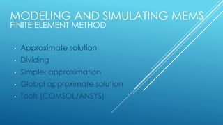 Introduction to MEMS and MEMS PRO | PPT