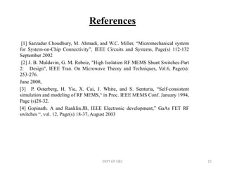 Mems technology ppt | PPTX