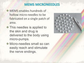 Microelectromechanical Devices And Applications of MEMs | PPTX