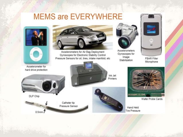 Microelectromechanical Devices And Applications of MEMs | PPTX