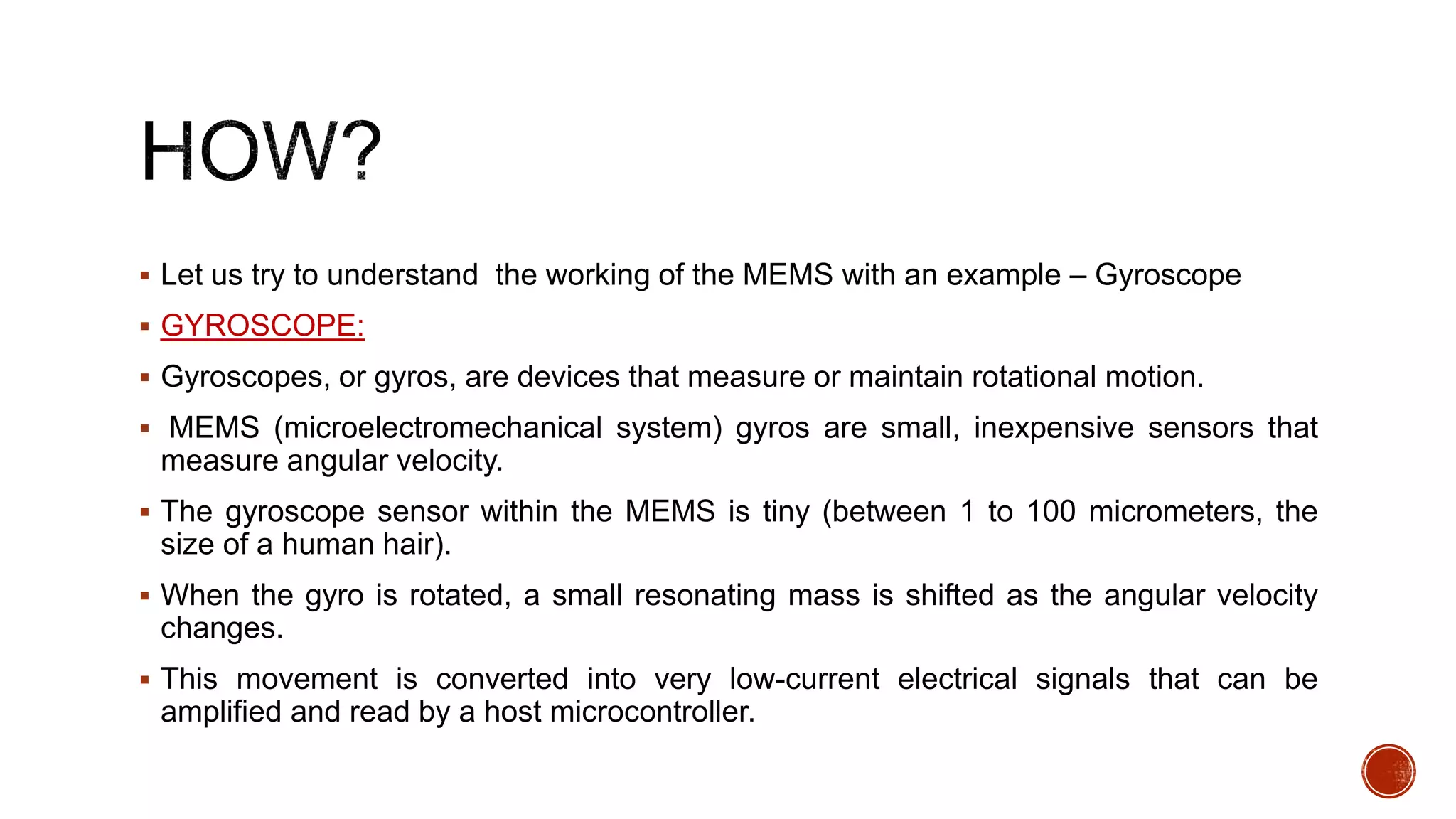 Micro Electro Mechanical Systems | PPT