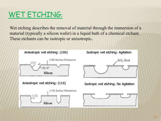 Mems manufacturing | PPTX
