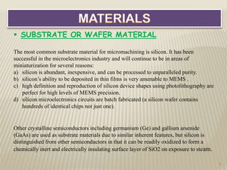 Mems manufacturing | PPTX