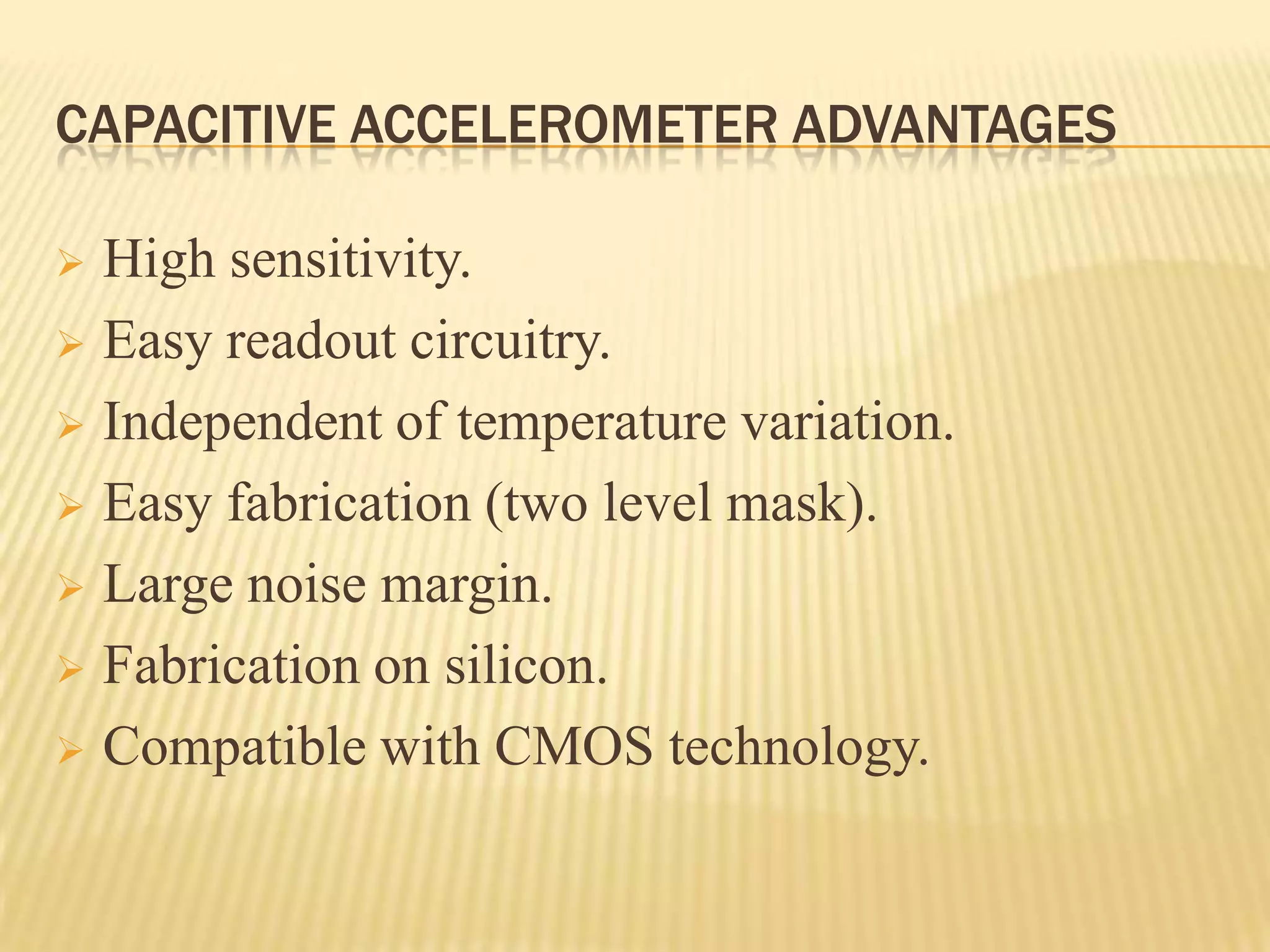 Mems accelerometer designing and fabrication | PPTX
