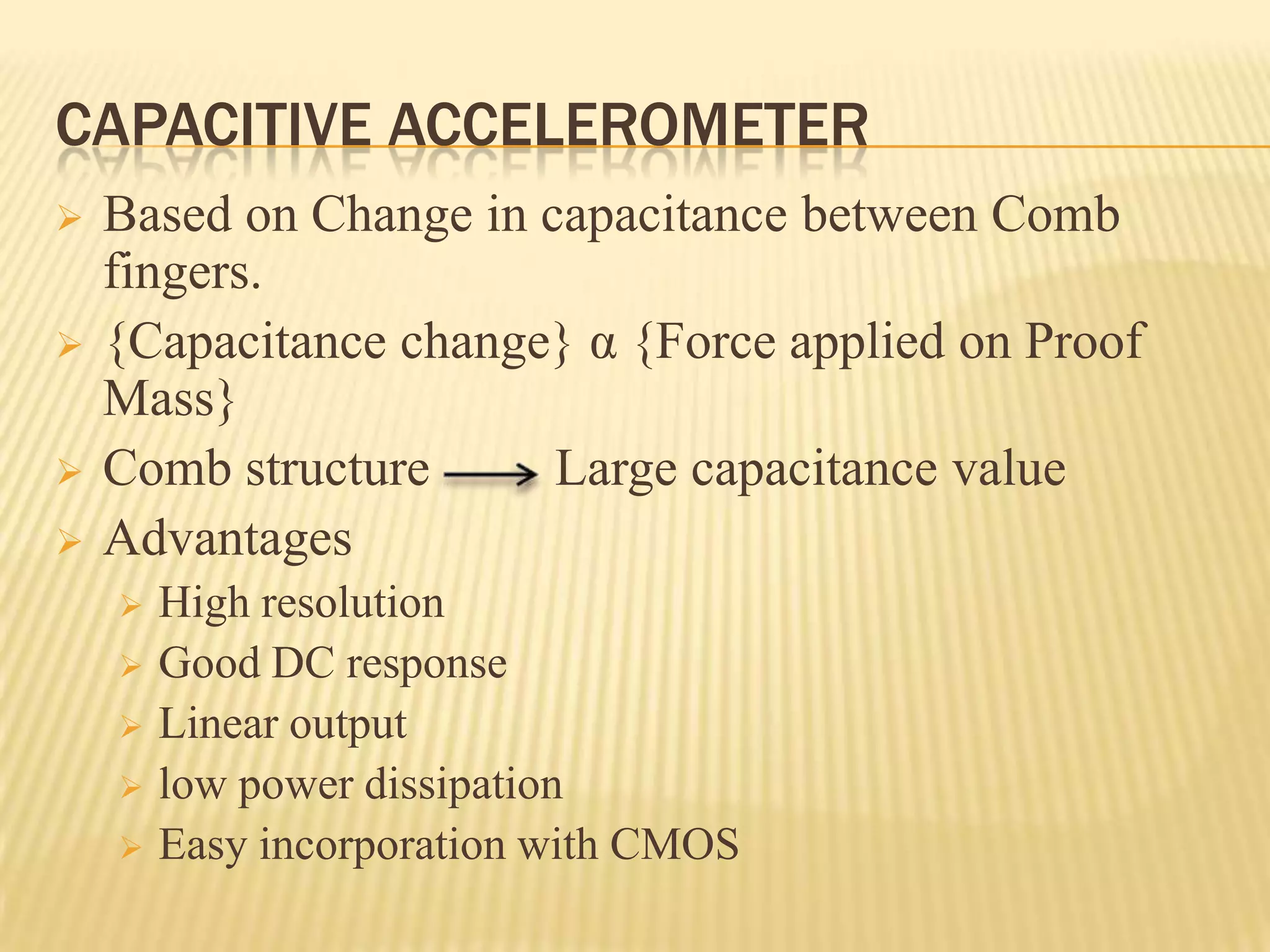 Mems accelerometer designing and fabrication | PPTX
