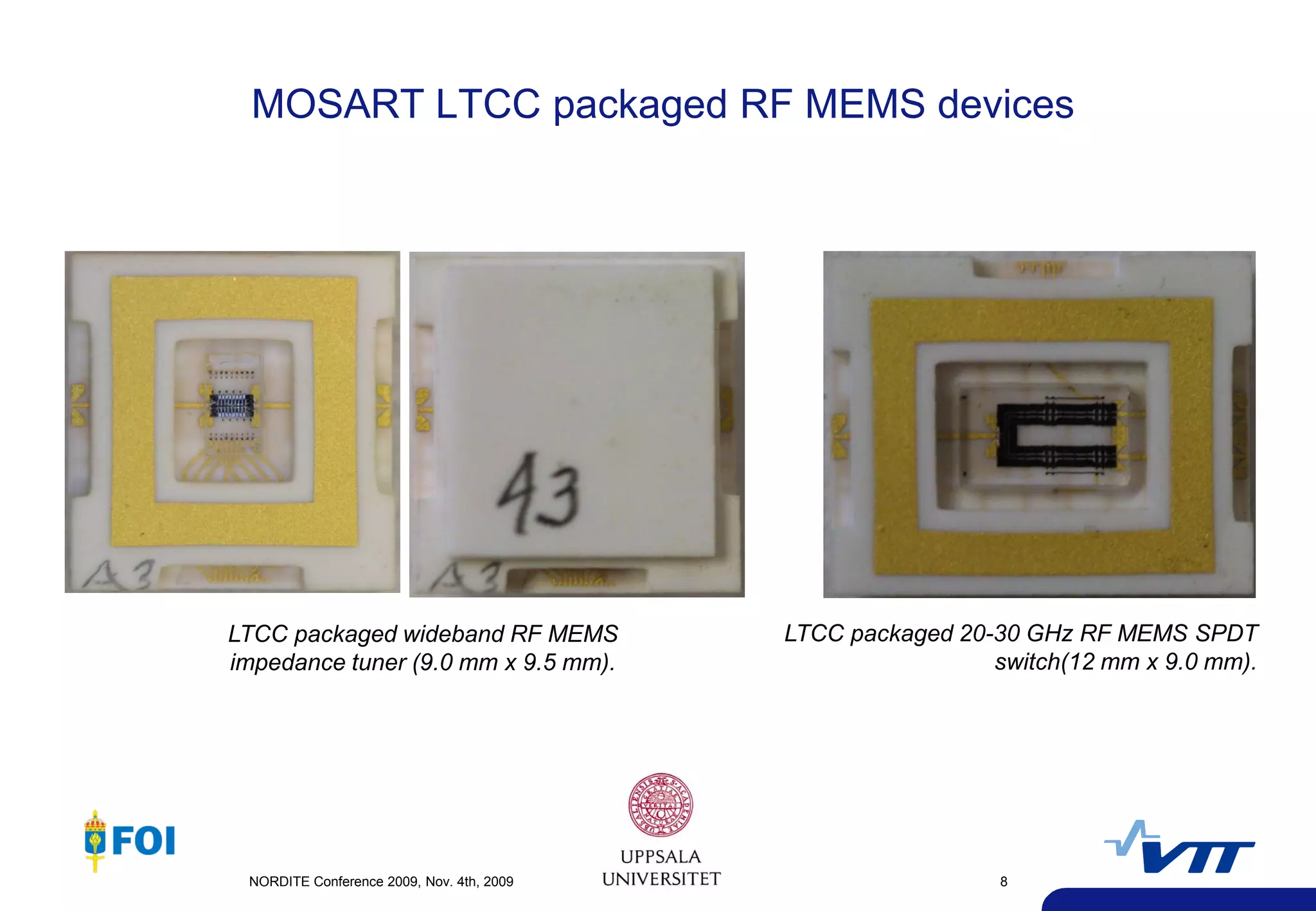 Mems Based Reconfigurable Rf Systems For Softwareradio Wireless Sensors And Mmid Technology