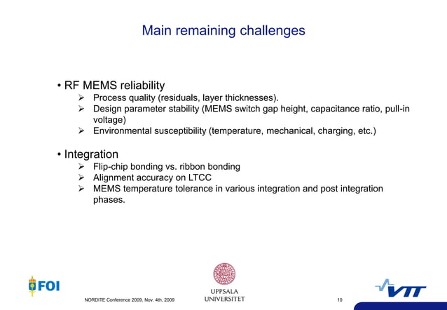 Mems Based Reconfigurable Rf Systems For Softwareradio Wireless Sensors And Mmid Technology