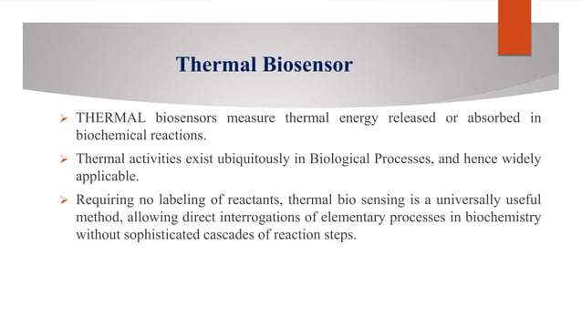 MEMS Thermal Biosensor | PPTX