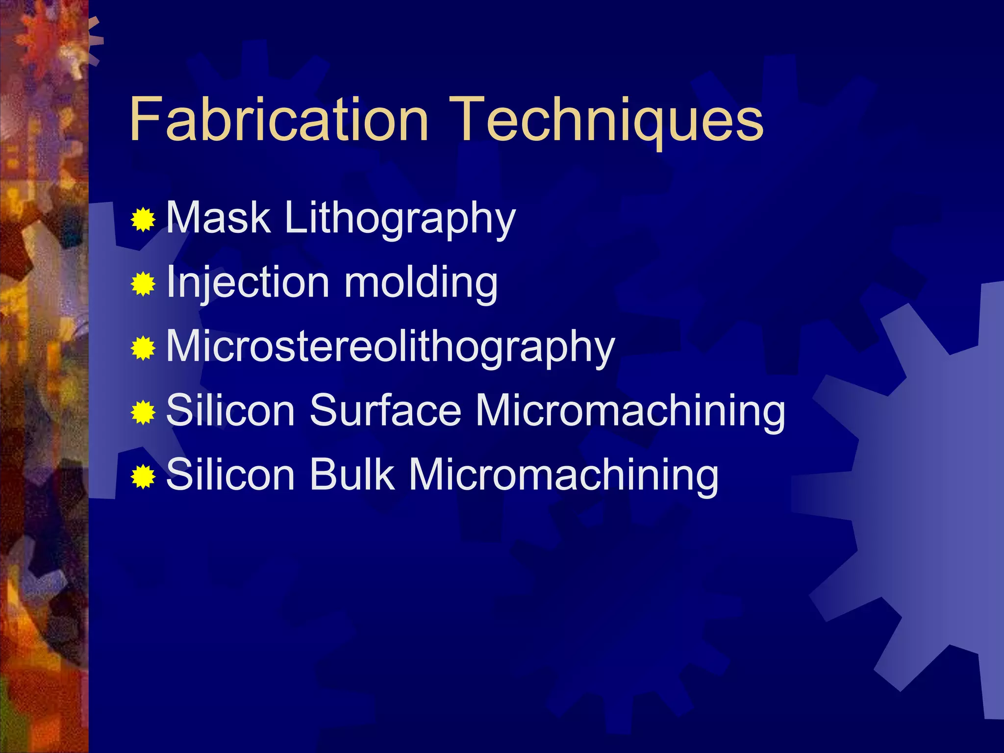 Mems fabrication | PPT