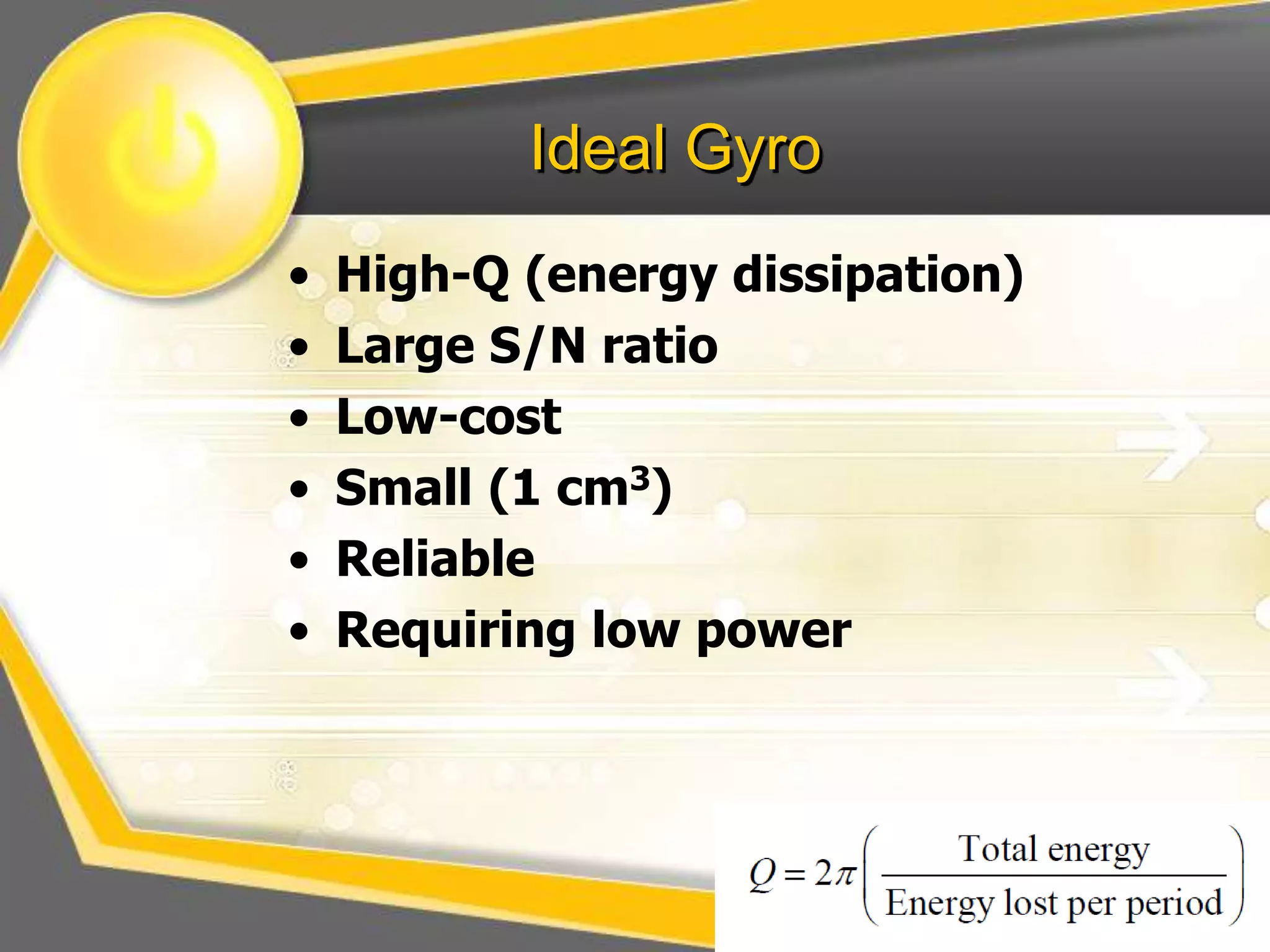 Mems gyroscope working, principle of operation of disc resonator gyroscope | PPT