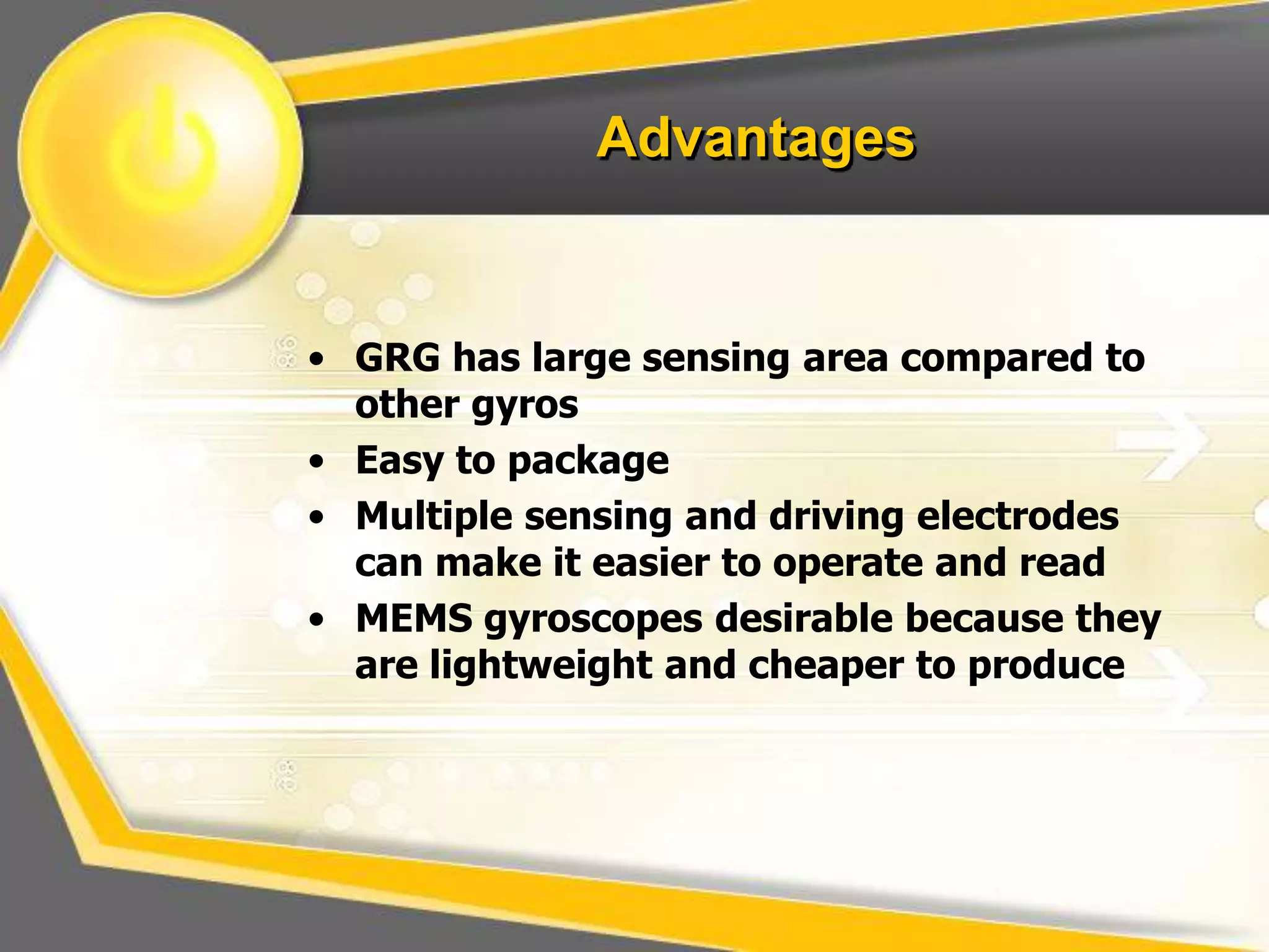 Mems gyroscope working, principle of operation of disc resonator gyroscope | PPT