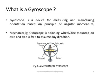 Microelectromechanical Systems(MEMS) Gyroscope | PPTX