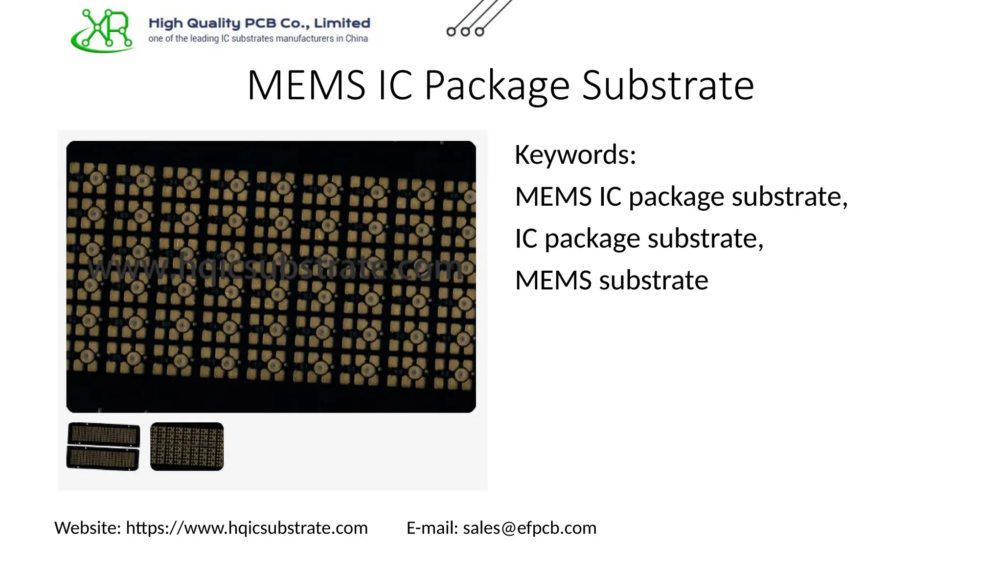 MEMS IC Substrate Technologies Guide 2025.pptx