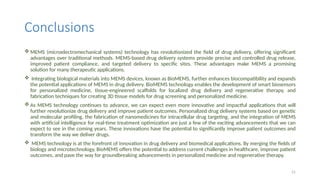 MEMS In Drug Delivery in health care..pptx