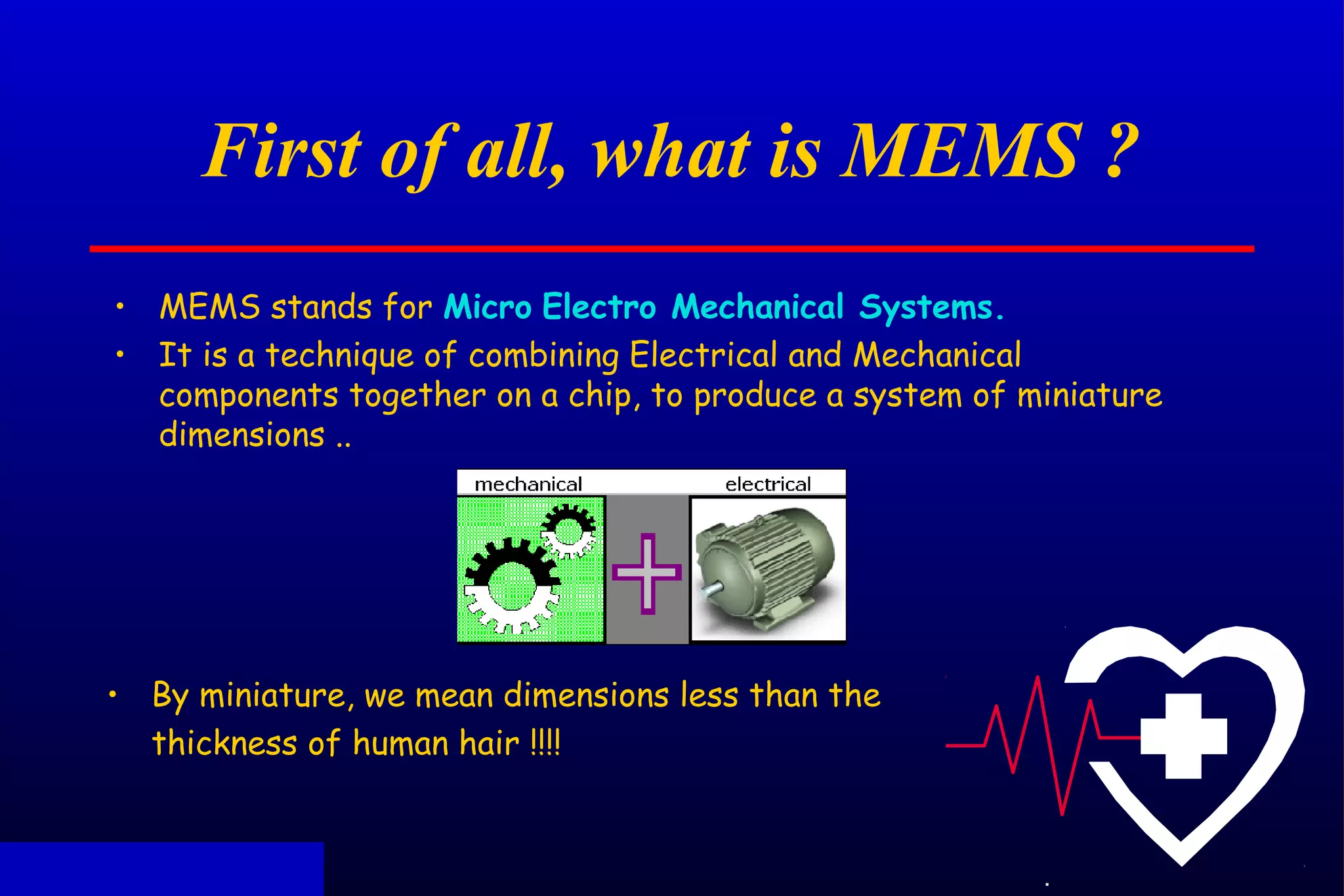 Mems in medical technology | PPT