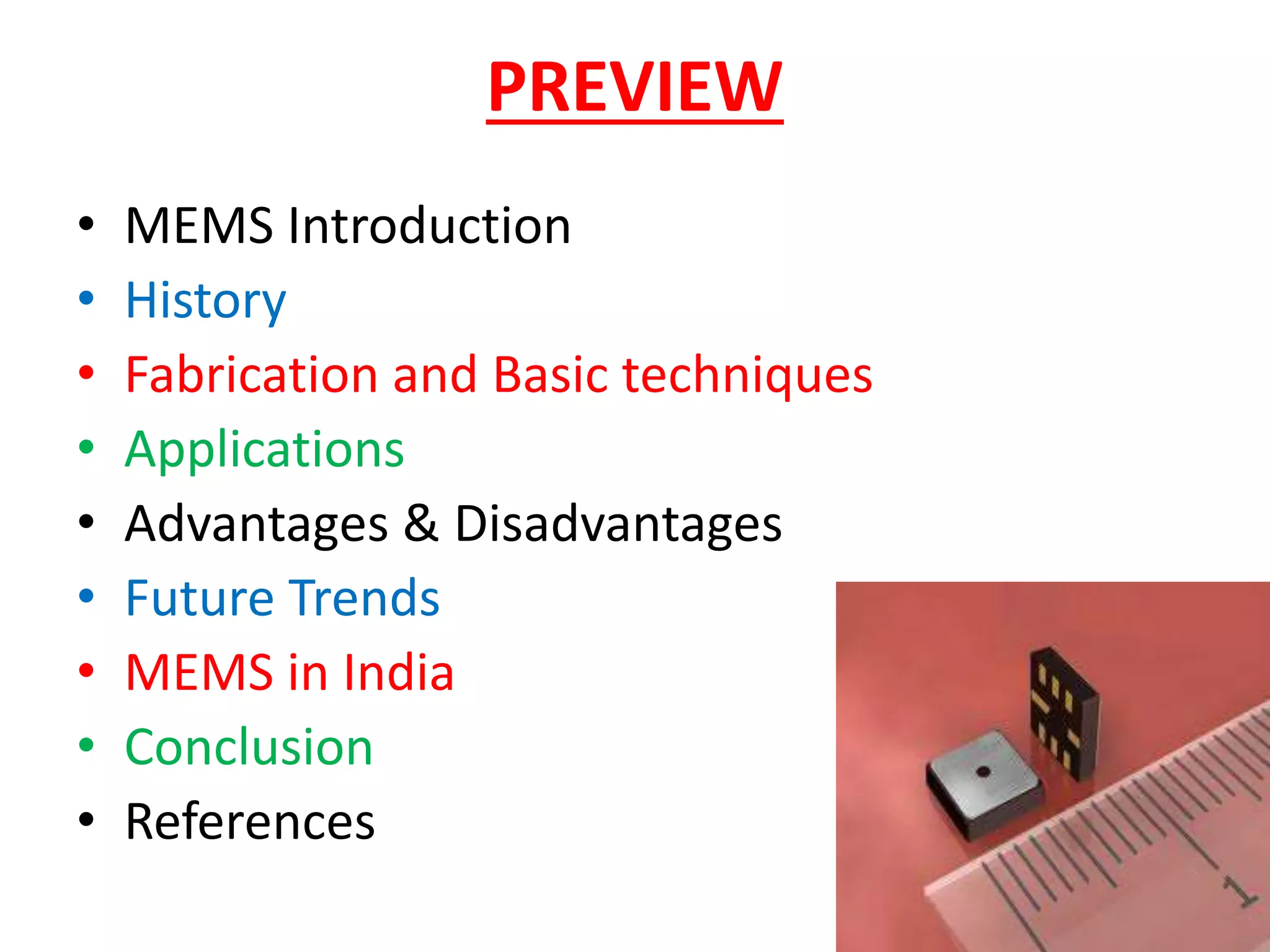 Mems introduction | PPTX