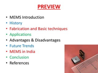 Mems introduction | PPTX