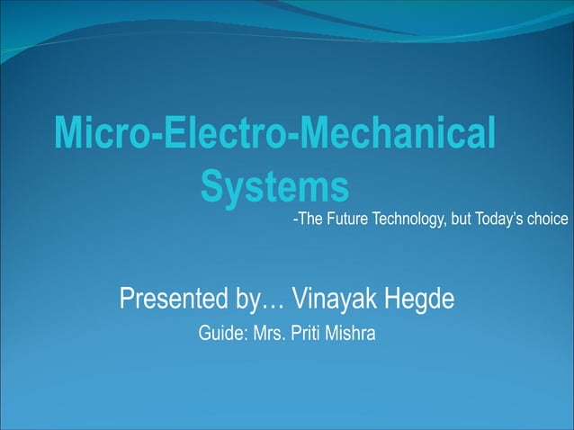 Mems(Intro Presentation) | PPS