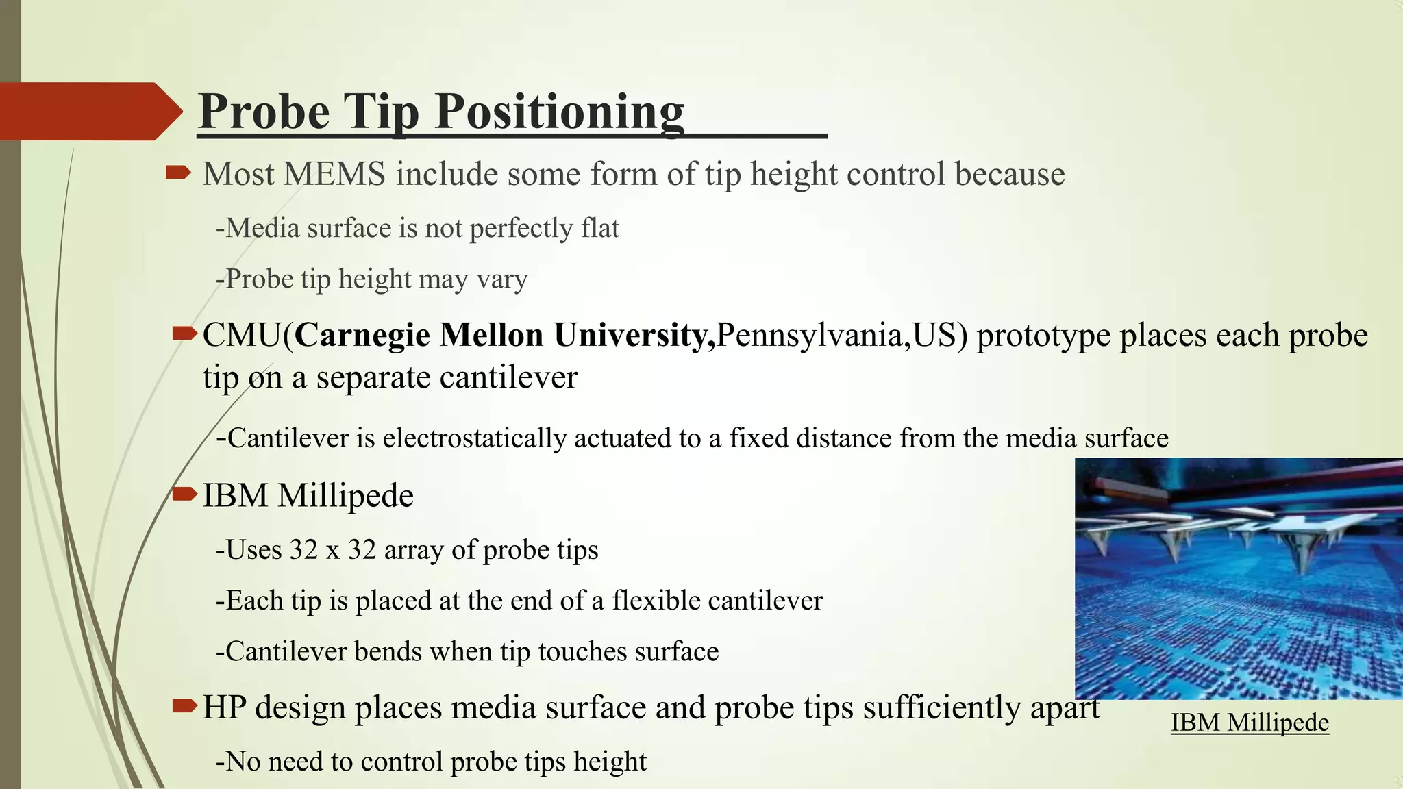 Mems mass storage syatem | PPTX