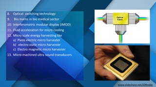 Mems (micro electro mechanical systems) | PPT