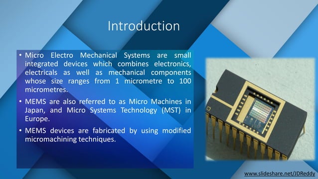 Mems (micro electro mechanical systems) | PPT