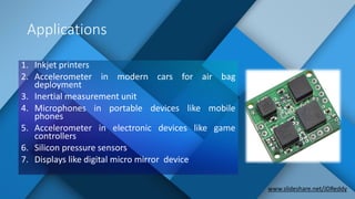 Mems (micro electro mechanical systems) | PPT