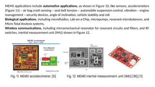 MEMS uses and applications in industry and plants | PPTX