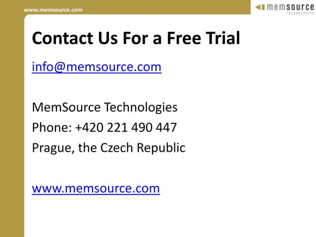 Mem Source Translation Software | PPT