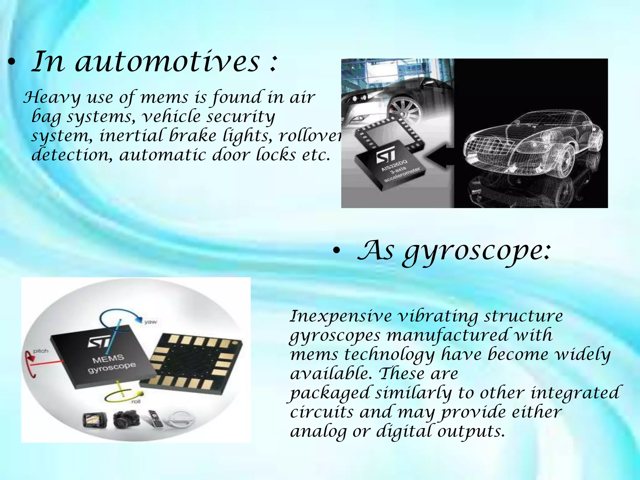 Micro electro mechanical systems | PPTX